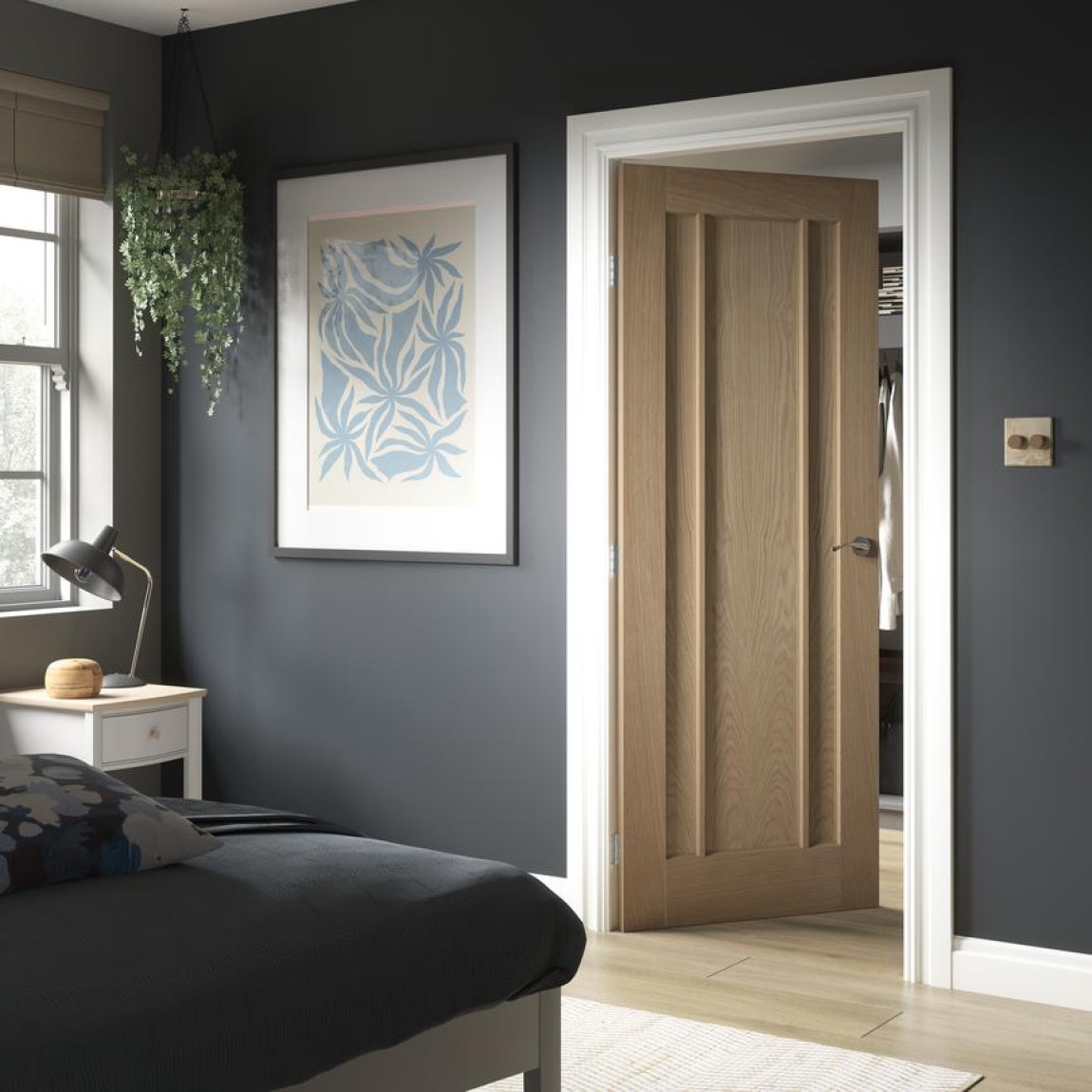 Worcester Oak 3 Panel Door - DOAR