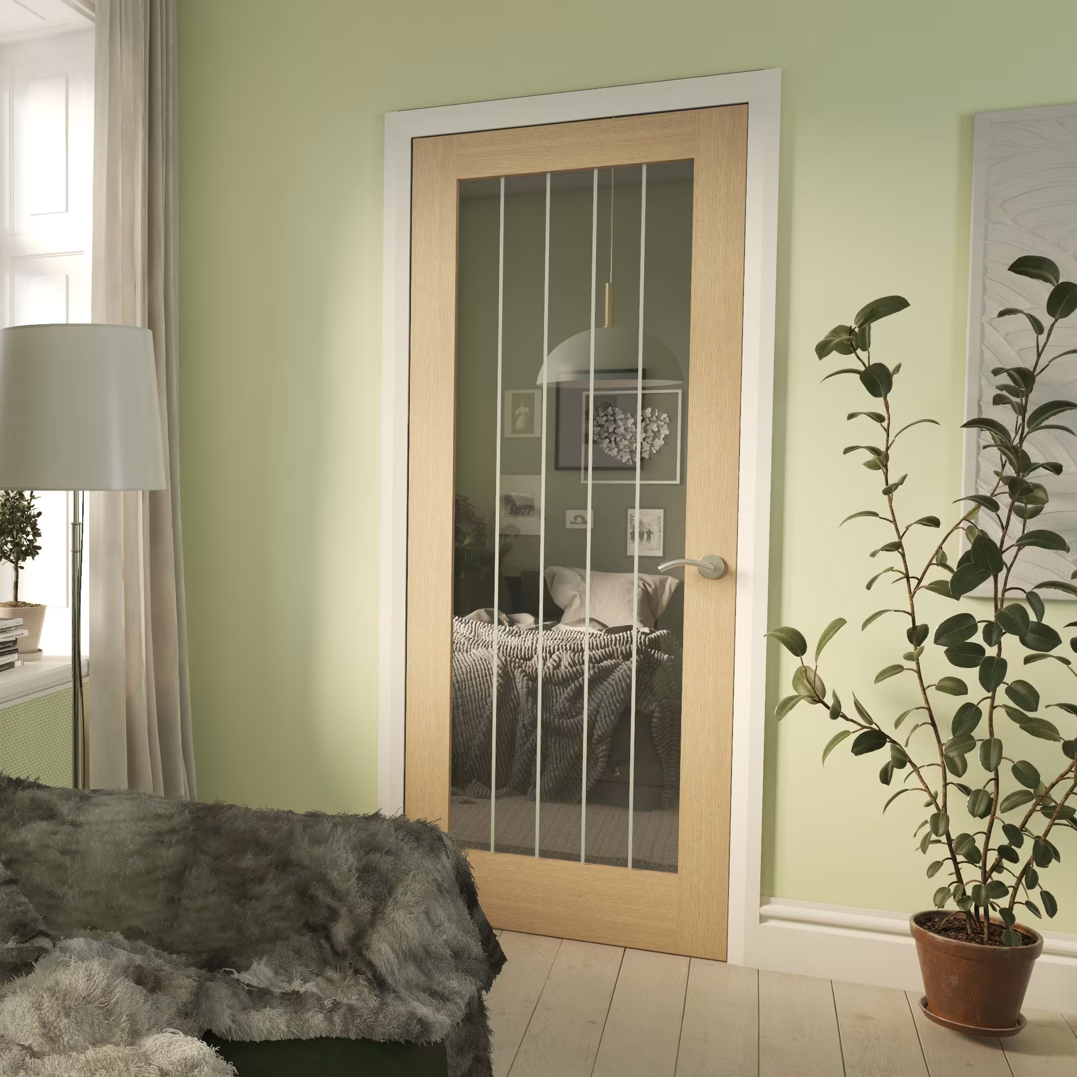 Mexicano Oak Full Glazed - Pre-finished Doors - DOAR