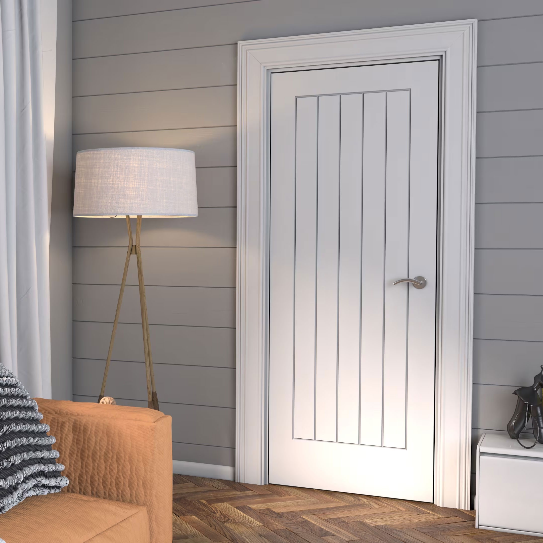 White Suffolk Prefinished Internal Doors - DOAR